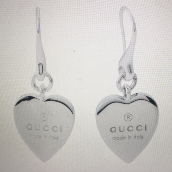 Gucci | Jewelry | Authentic Gucci Trademark Heart Earrings Nwt | Poshmark